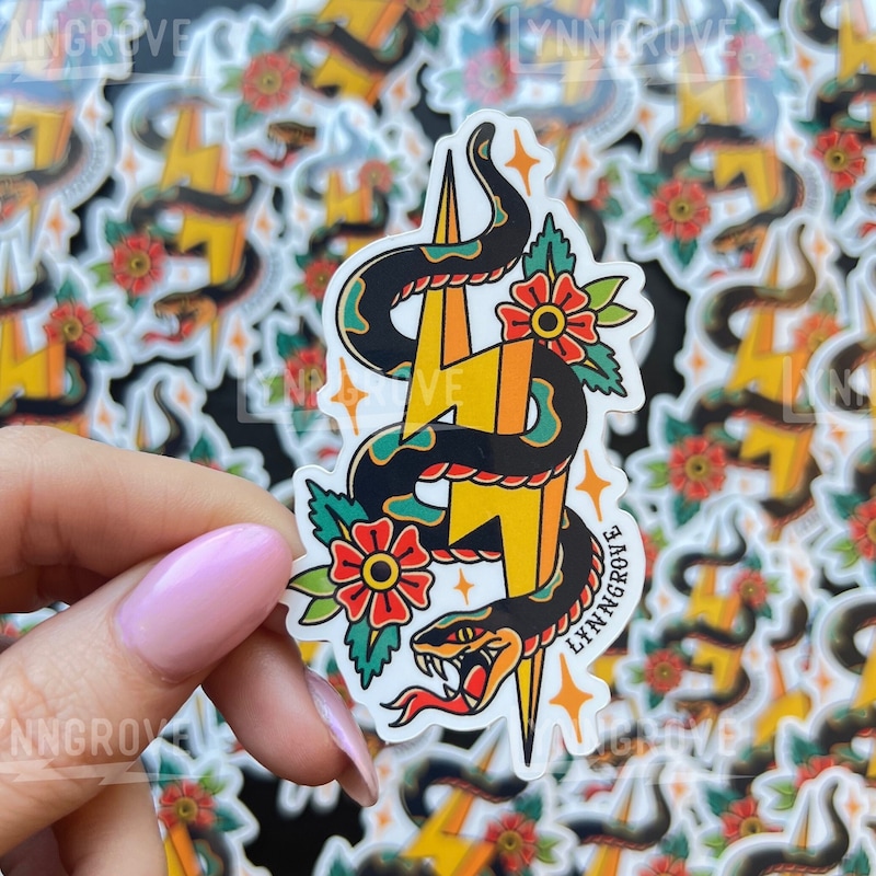 Blue White Snake Stickers - Etsy