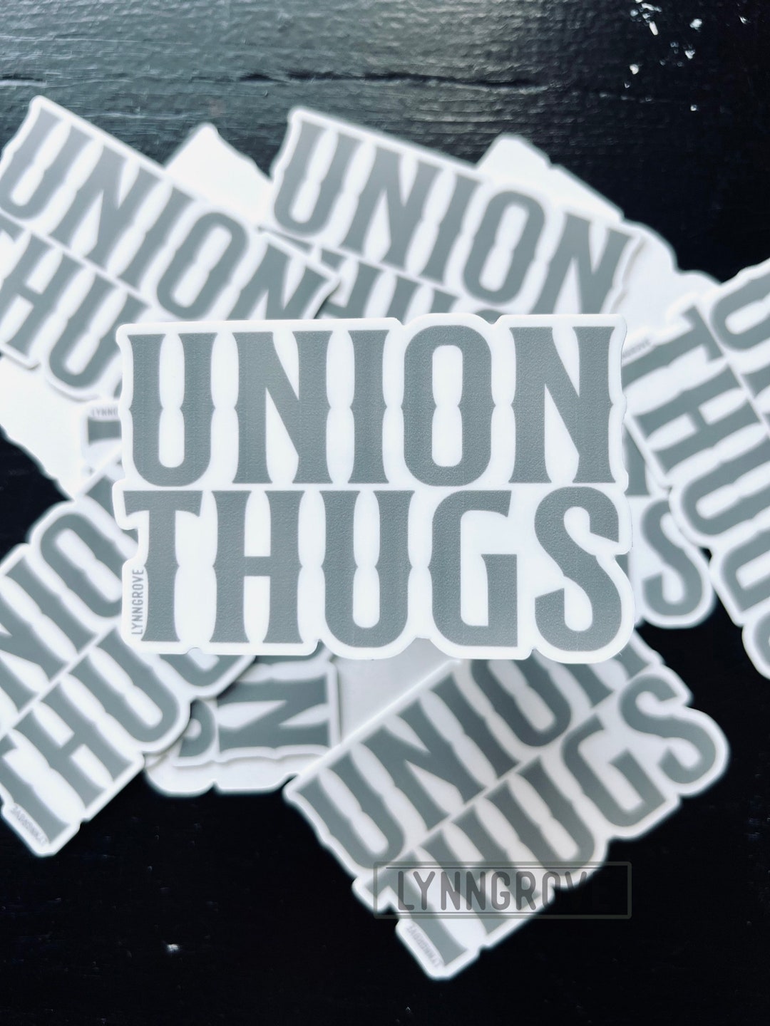 Union Thugs Sticker - LINEMAN Hard Hat Sticker , Blue Collar Stickers ...