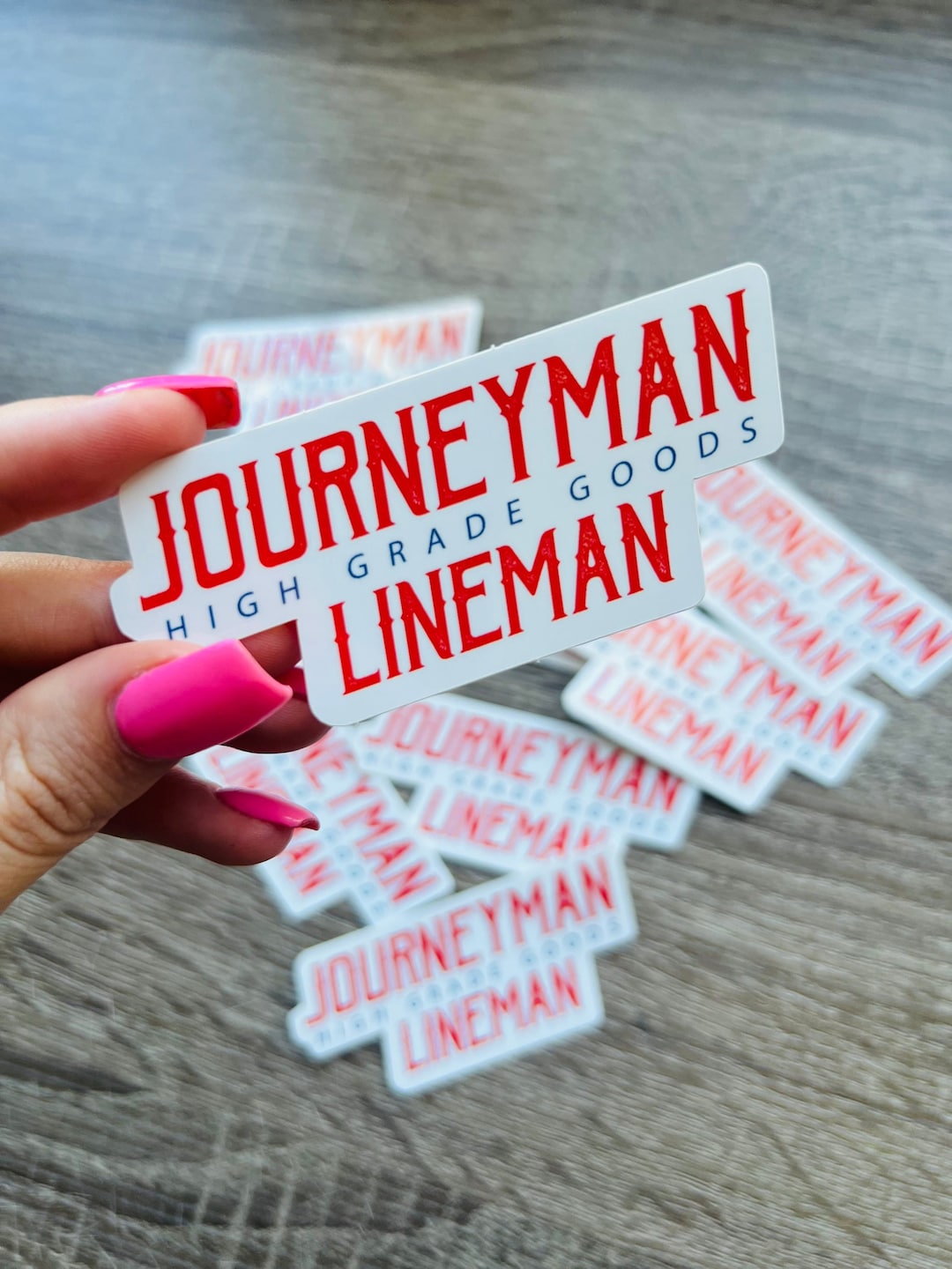Journeyman Lineman Sticker - Weatherproof Vinyl | Lineman Sticker Hard ...