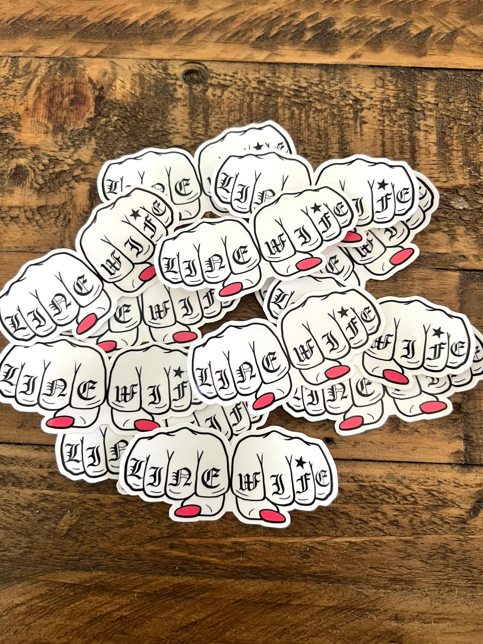 Linewife Knuckle Sticker - Weatherproof Vinyl | LINEMAN Hard Hat ...