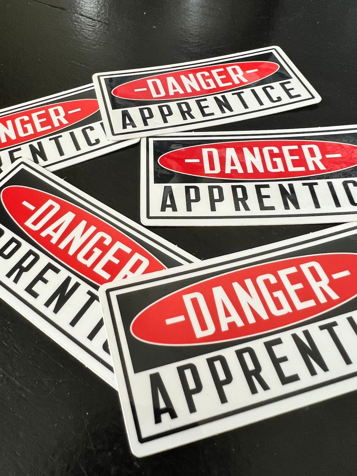 Danger Apprentice Sticker Weatherproof Vinyl Lineman - Etsy