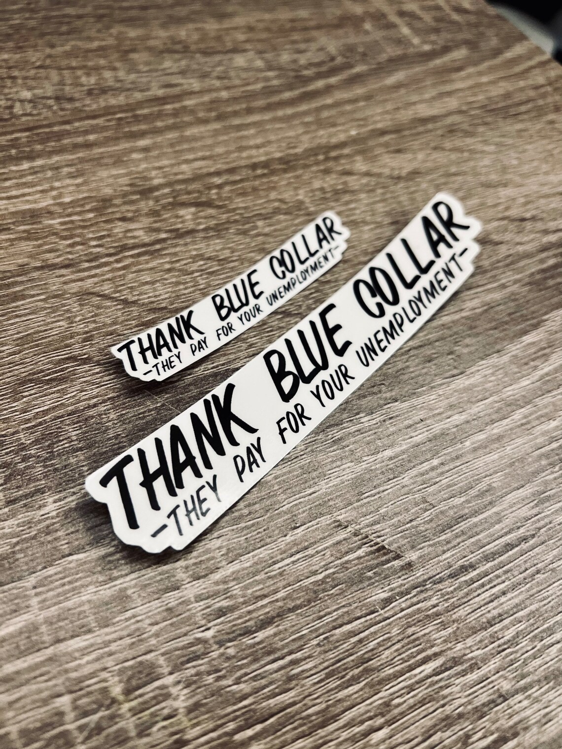 Thank Blue Collar Sticker - Weatherproof Vinyl | LINEMAN Hard Hat ...