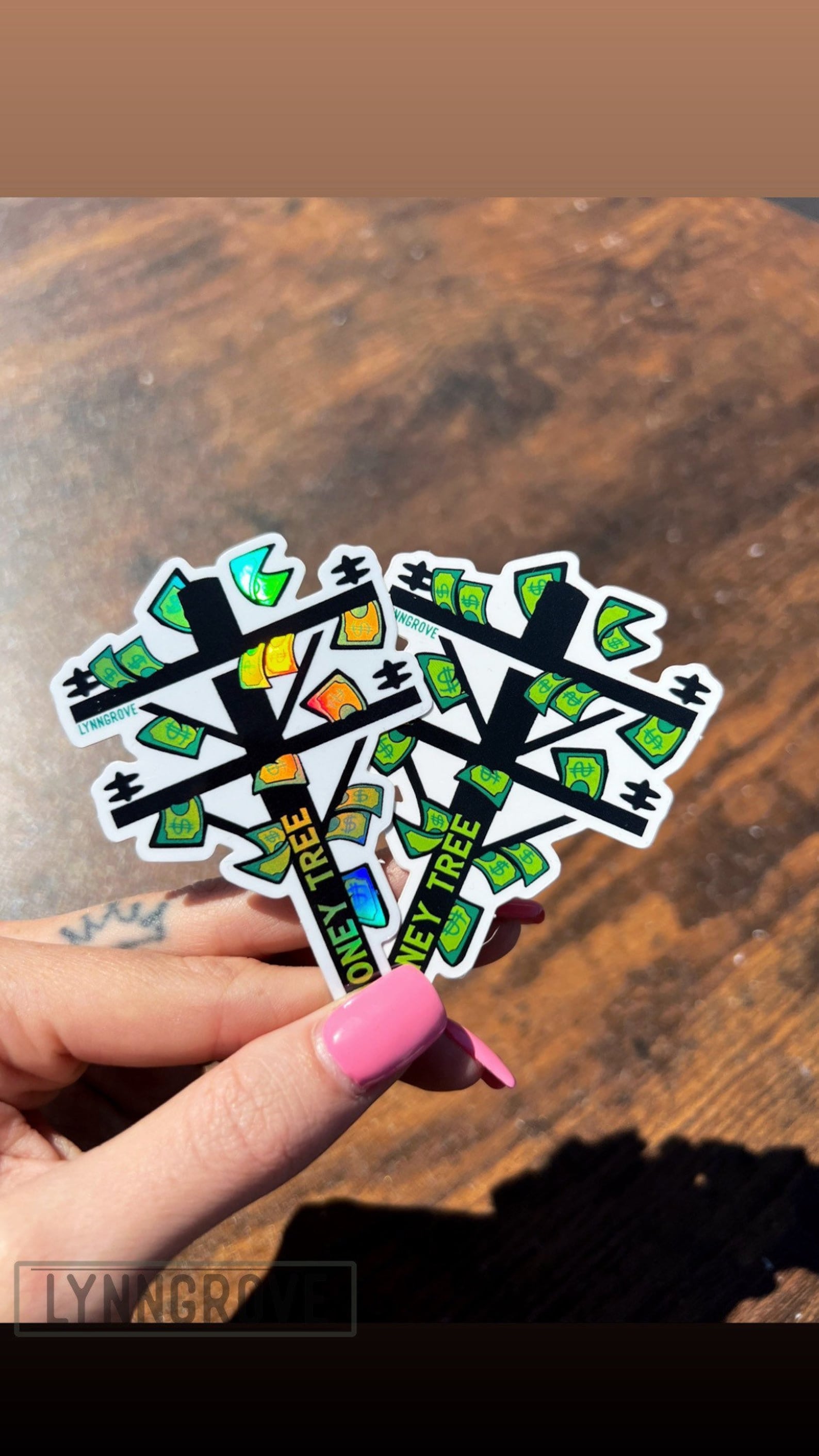 Money Tree Pole Sticker - Lineman Sticker, Hard Hat Sticker | Blue ...