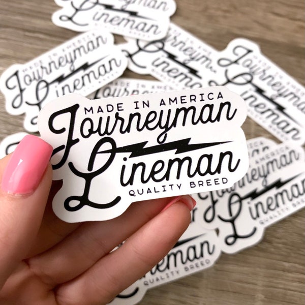 Journeyman Lineman Stickers - Etsy