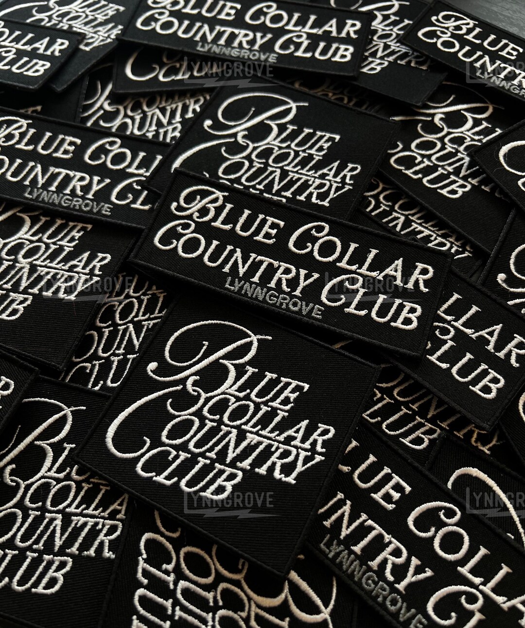 Blue Collar Country Club PATCH (2 Types) - LINEMAN Patch - Blue Collar ...