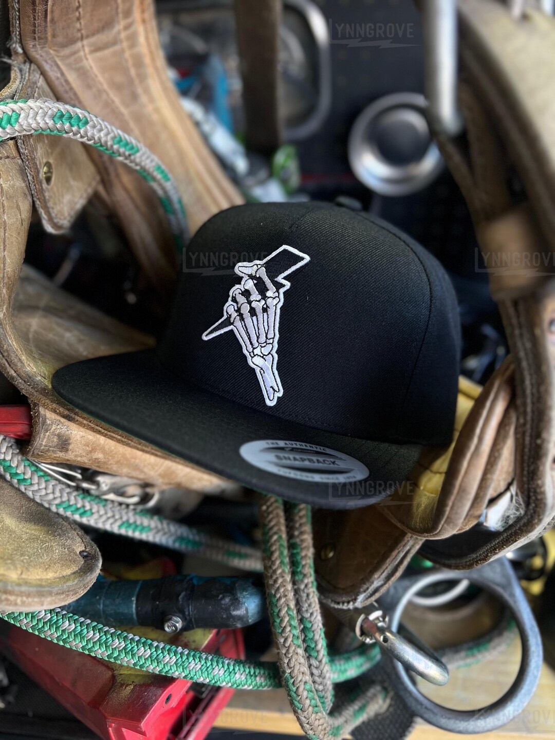 Skelly Hand Hat (9 Colors)- Skeleton Hand - Lineman Hat - Blue Collar ...