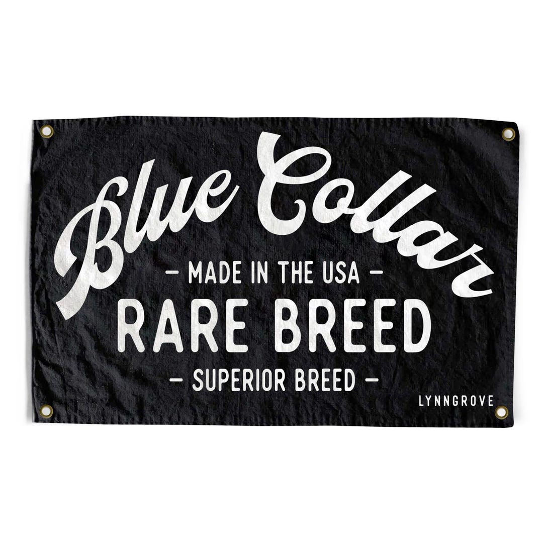 Blue Collar Rare Breed Flag - Lineman Flag, Crane Flag, Mancave Flag ...
