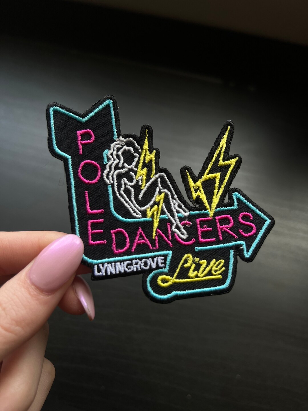 Pole Dancers Pinup PATCH - LINEMAN Patch, Blue Collar Patch, Lightning Bolt Patch - Etsy