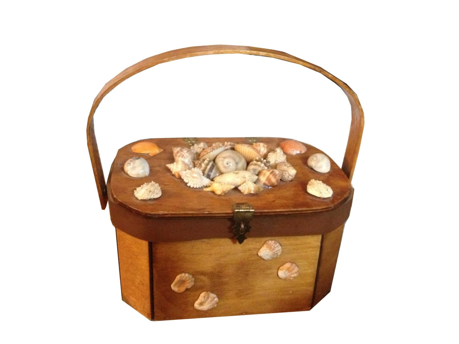 Vintage Hexagon Wooden Box Purse Circa 1950s or 1960s - Etsy