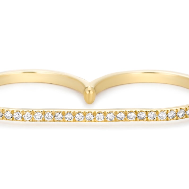 Double Finger Ring - Etsy