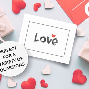 Printable Valentine Cards for School, Valentines Day Card, Simple ...