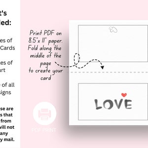 Printable Valentine Cards for School, Valentines Day Card, Simple ...