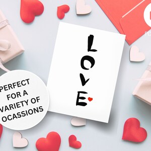 Printable Valentine Cards for School, Valentines Day Card, Simple ...