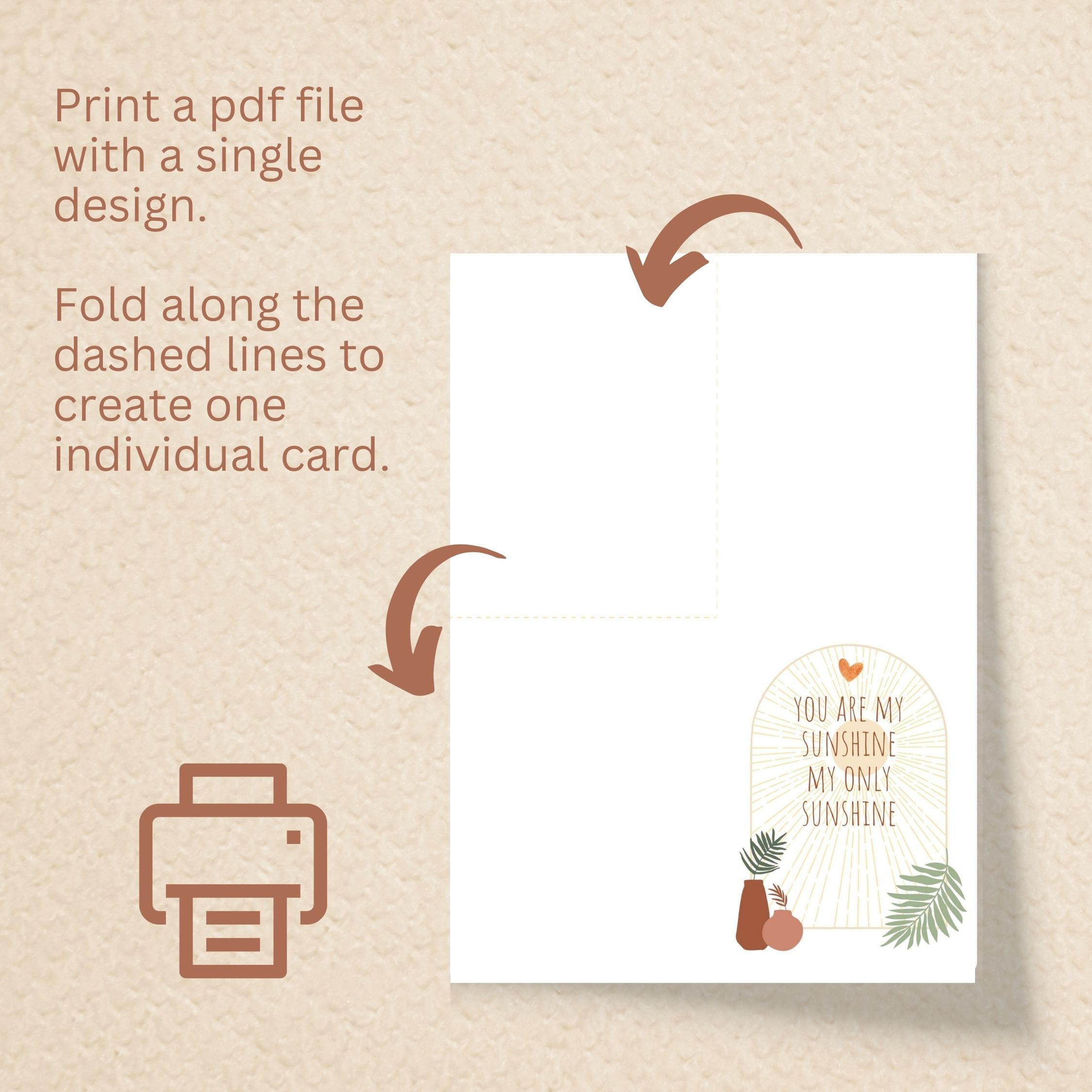 Printable Valentine Cards for School, Boho Chic Valentines Day Card ...