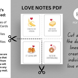 Printable Valentine Cards for School, Funny Valentines Day Card, Foodie ...