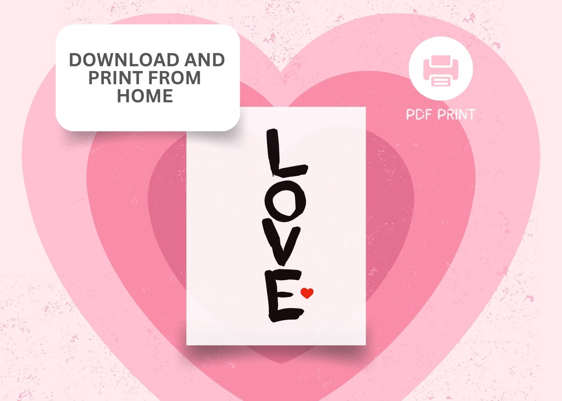 Printable Valentine Cards for School, Valentines Day Card, Simple ...