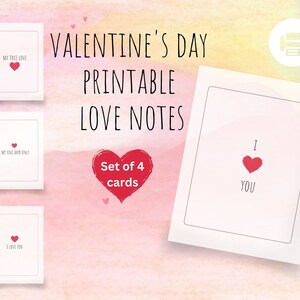 Printable Valentine Cards for School, Valentines Day Card, Simple ...