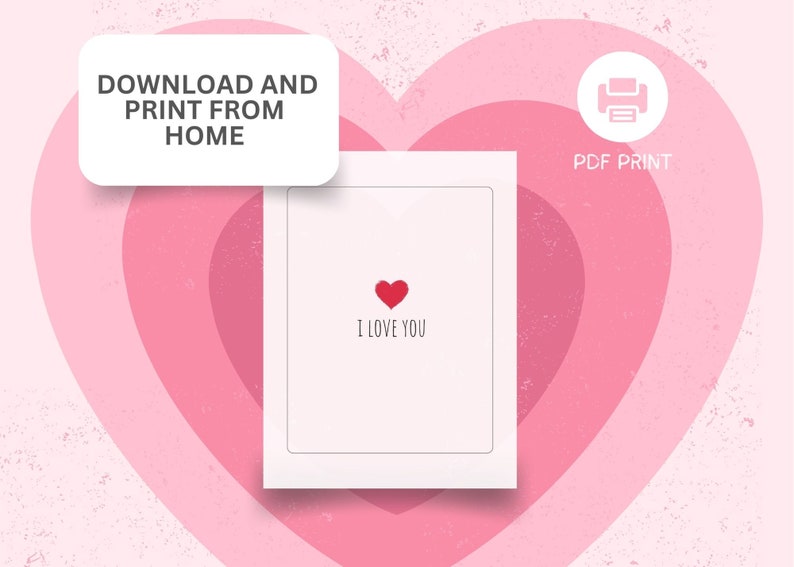 Printable Valentine Cards for School, Valentines Day Card, Simple ...