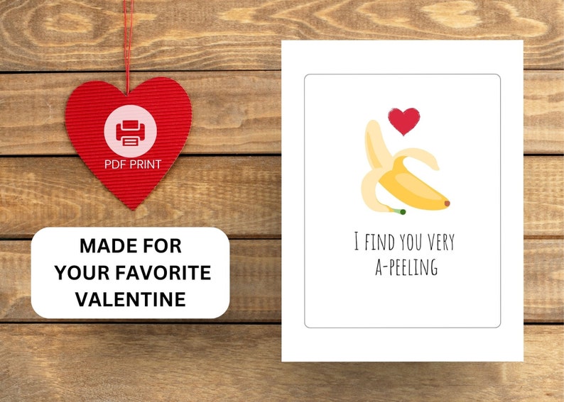 Printable Valentine Cards for School, Funny Valentines Day Card, Foodie ...
