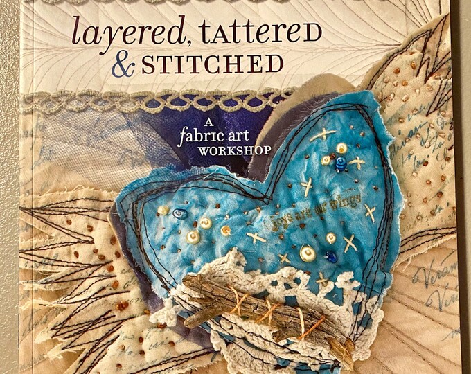 Layered, Tattered, and Stitched Book - Etsy