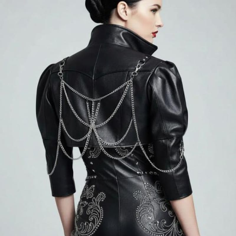 Moon Leather Jacket - Etsy