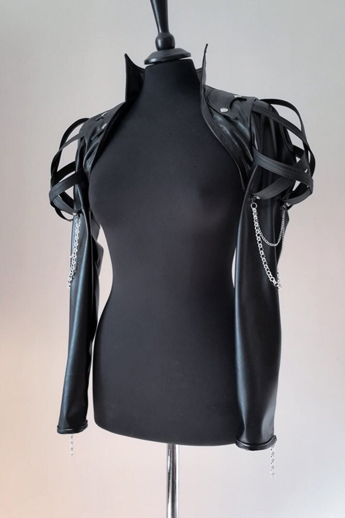 GOTOS Luxe Goth Bolero Jacket | Rockstar Metal Couture Cropped Jacket ...