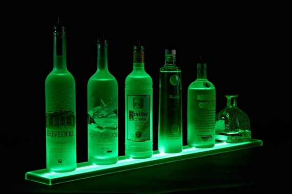 6' 9 LED Lighted Liquor Shelves Bottle Display With - Etsy