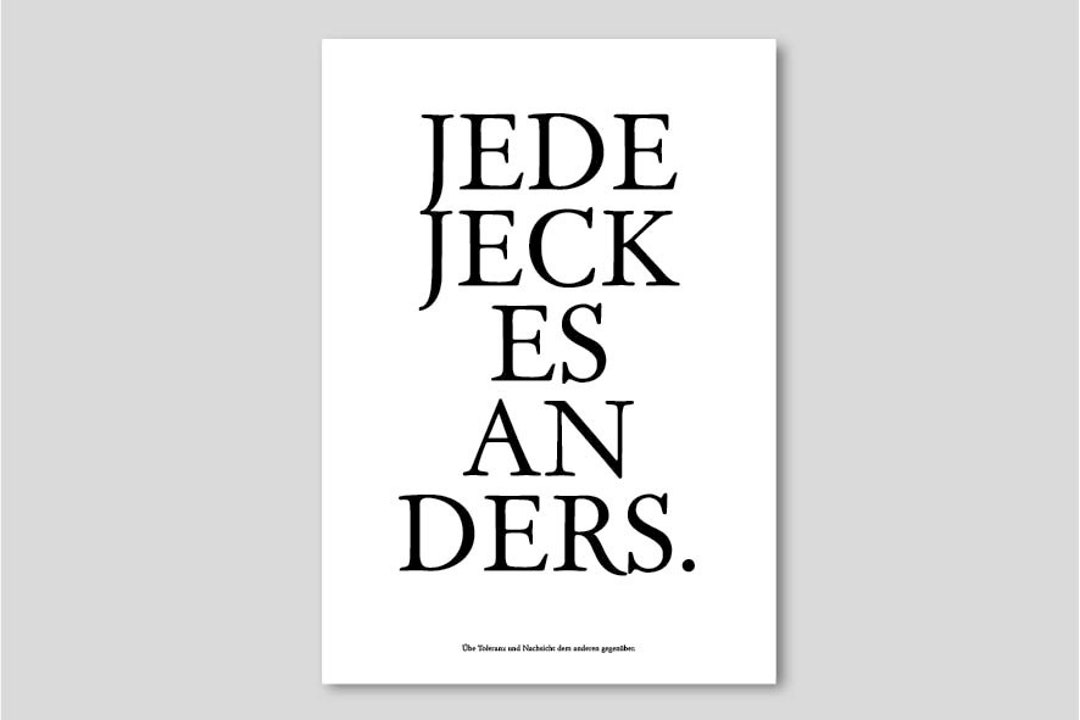 Kölscher Print jeder Jeck Es Anders - Etsy