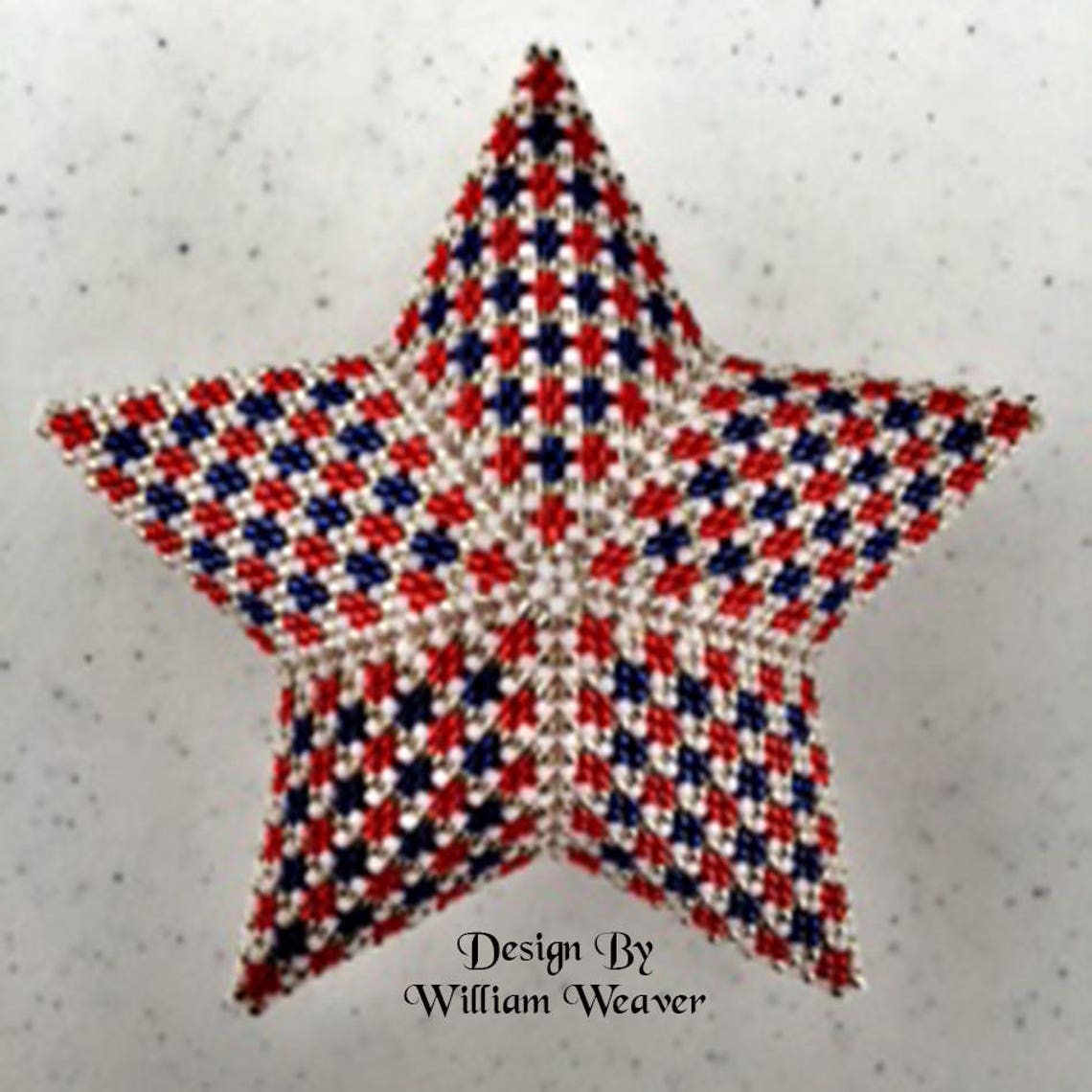 Patriotic Houndstooth, 3D Peyote Star, Warped Square, Peyote Stitch ...