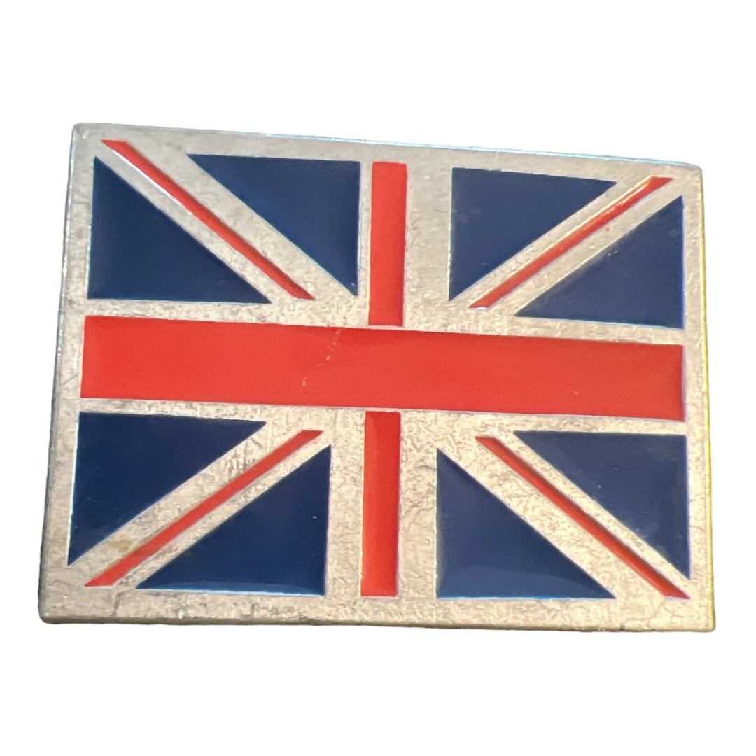 Vintage Y2K UK Union Jack Metal Belt Buckle - Etsy