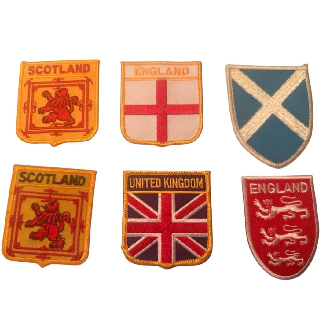 Vintage Patches United Kingdon, England, Scotland, Priced Individually ...