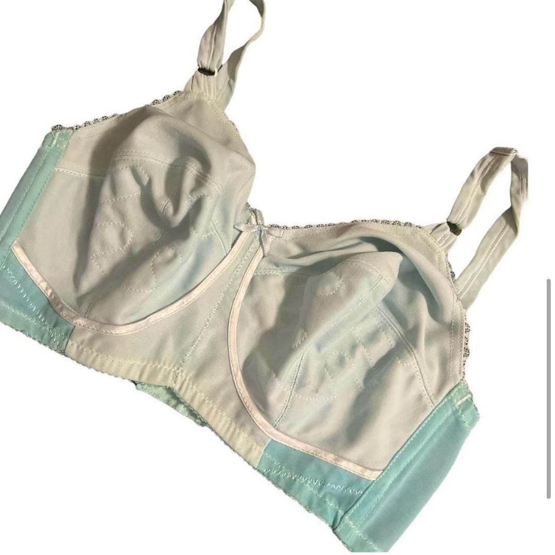 Bombshell 1950’s Baby Blue Longline Bra by Surprise Corde, Size 34D ...