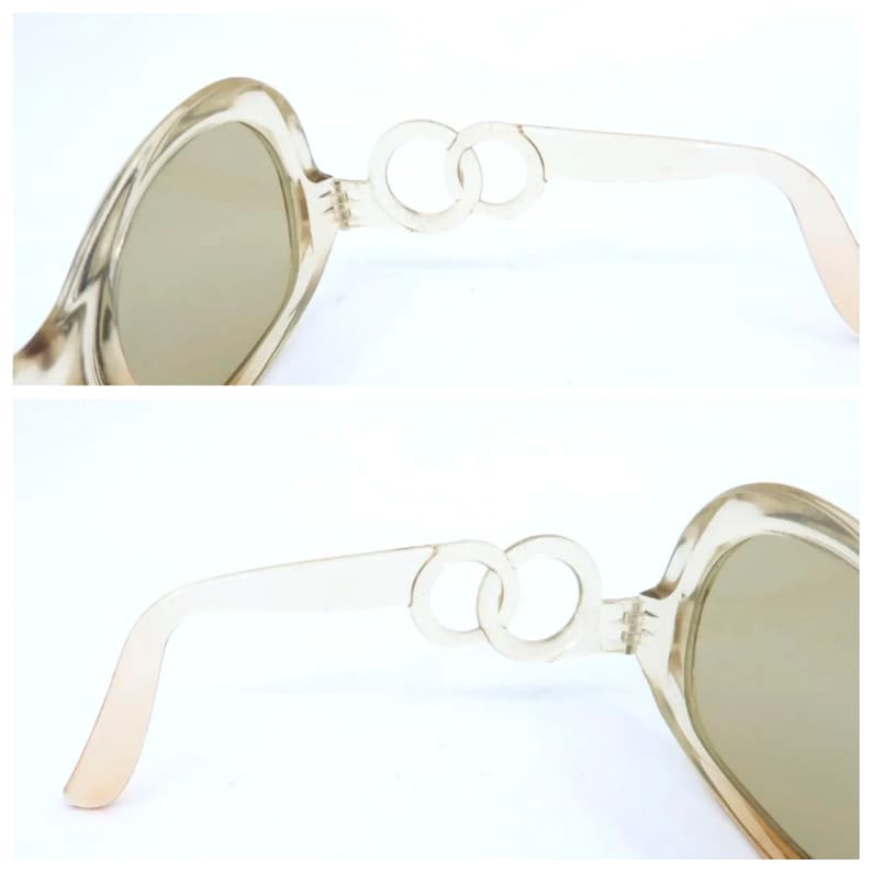 1960’s Vintage OPTA Thick Framed Mod Style Sunglasses in a Translucent ...