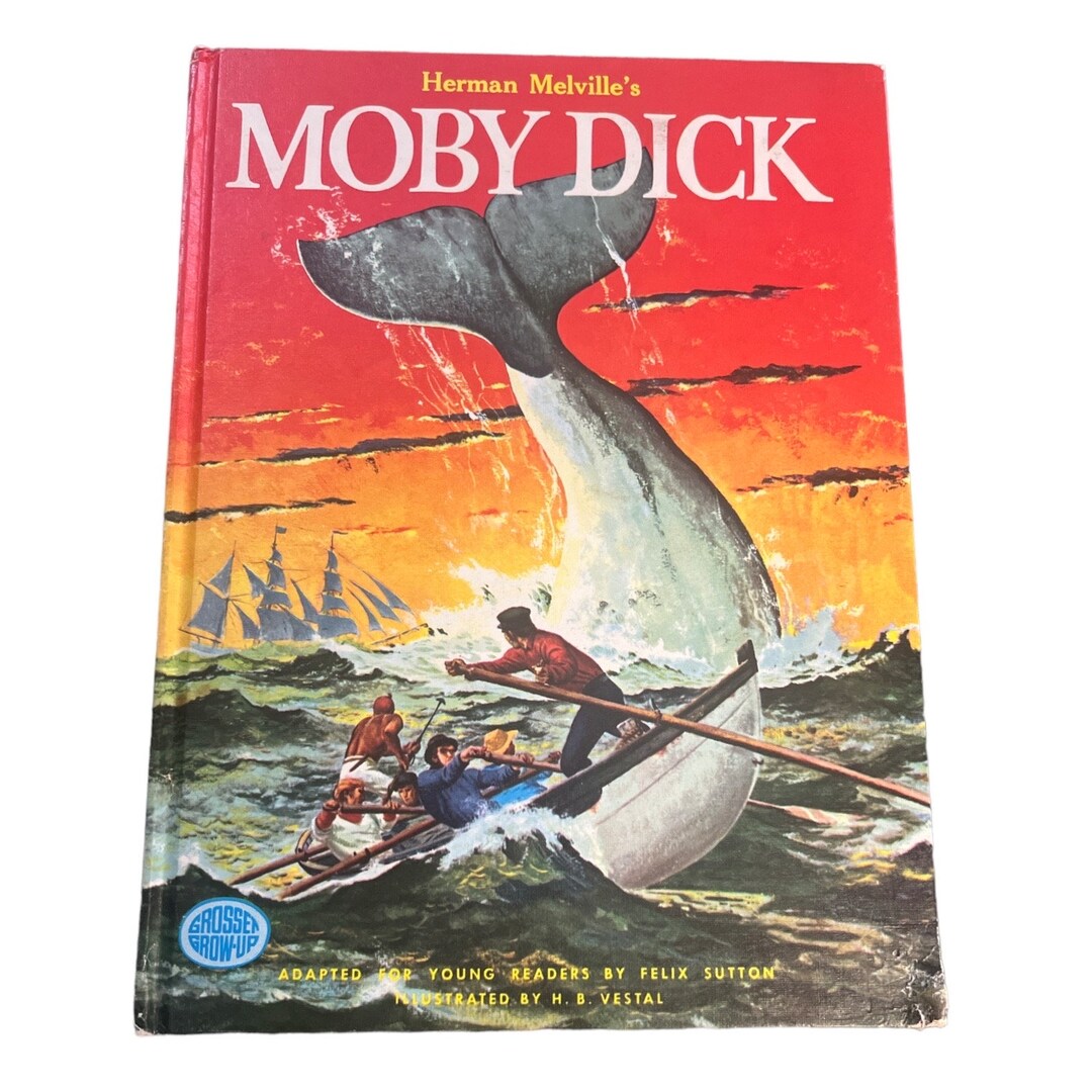 Herman Melvilles Moby Dick, Vintage Moby Dick, 1956 Moby Dick Adapted ...