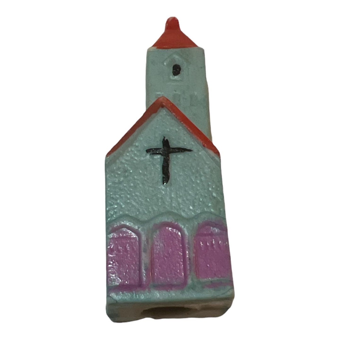 Vintage Porcelain Church Figurine Made in Japan Hand Painted - Etsy