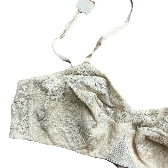 Rare Vintage CADOLLE PARIS Lace Bullet Bra made for B… - Gem