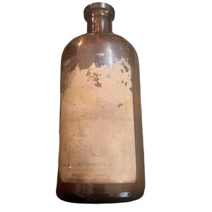 1800’s 1900’s Antique Glass Apothecary Bottle of Astringent Tonic: by ...