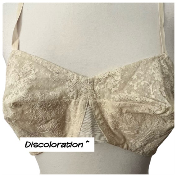 Rare Vintage CADOLLE PARIS Lace Bullet Bra made for B… - Gem