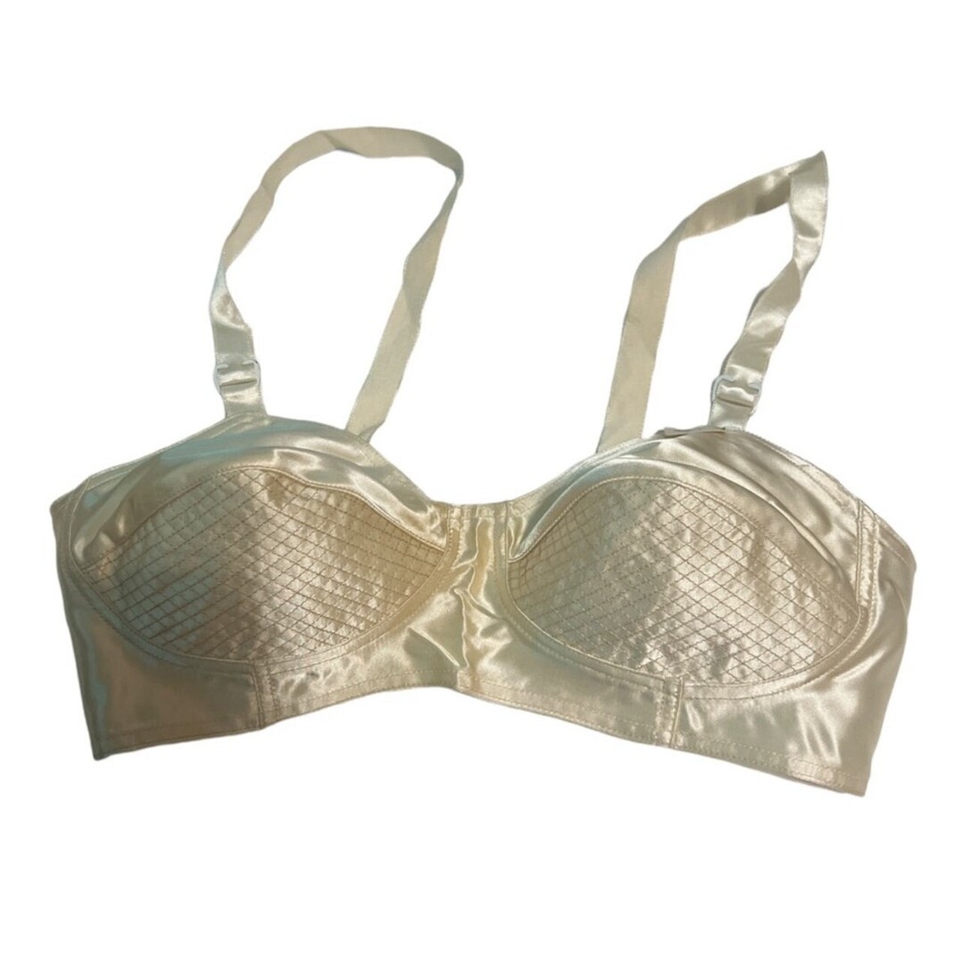 1950s Cream Colored Detailed Bullet Bra, Deadstock/nwt, 32B/34B/32C ...