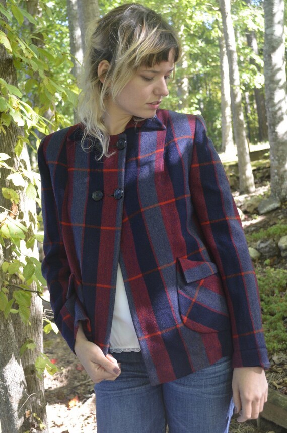 Vintage boxy cut plaid - Gem