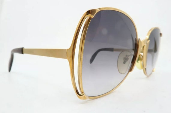 Sharp Vintage 1970s Neostyle Sunglasses, Gold Metal, … - Gem