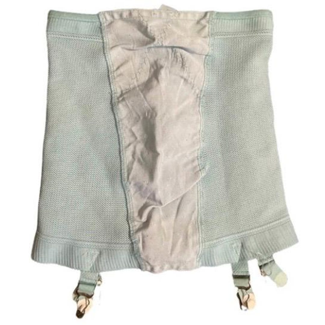 1950s Bombshell Baby Blue Stretch Open Bottlr Girdle With Garters, VLV ...
