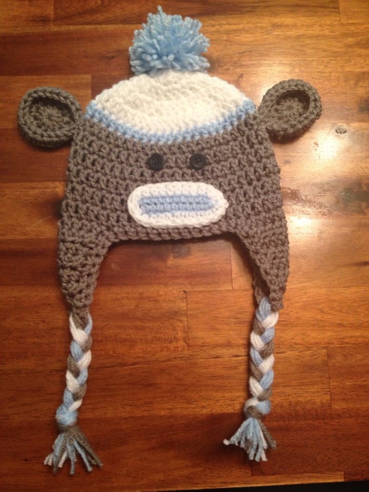 Sock Monkey Hat - Etsy