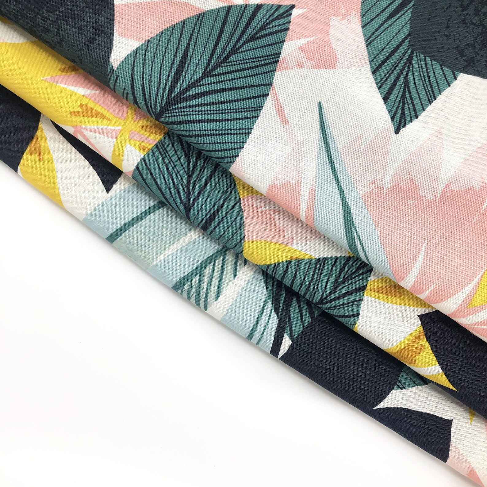 Tropical Fabric 100% Cotton Tropical Leaf Print Fabric - Etsy