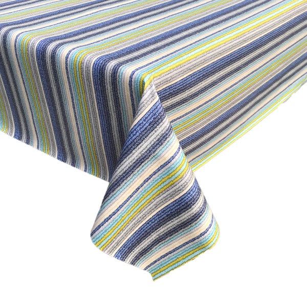 Blue Stripe Tablecloth - Etsy