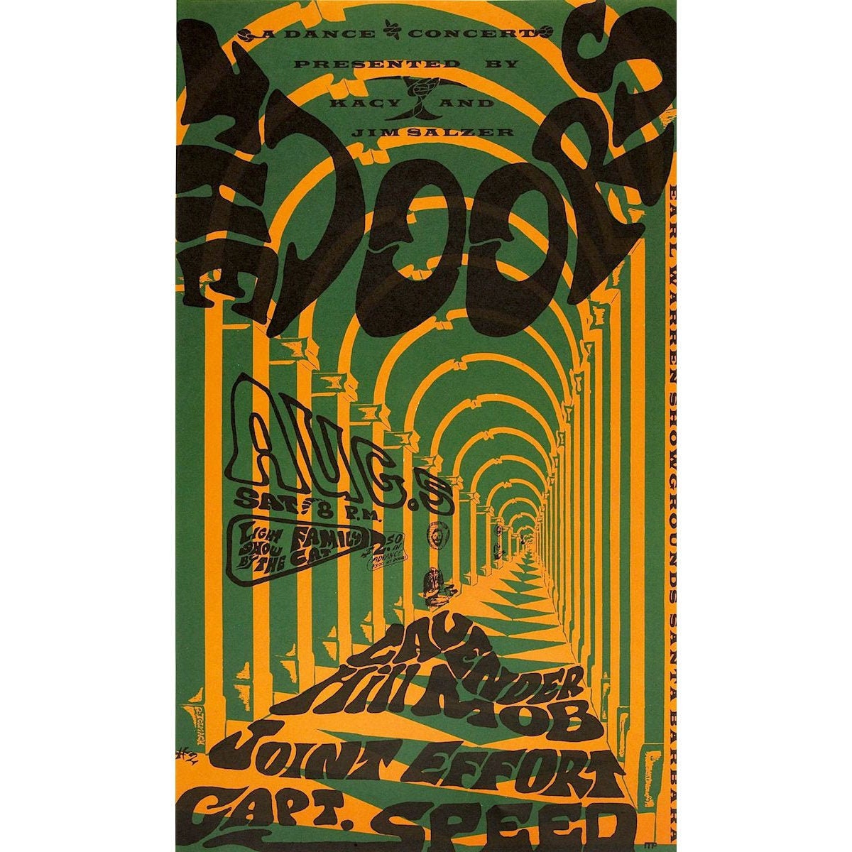 The Doors - 1967 Jim Salzer Concert Poster - Etsy