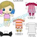 Wednesday and Enid Kawaii Version Paper Doll Printable Activity Craft ...