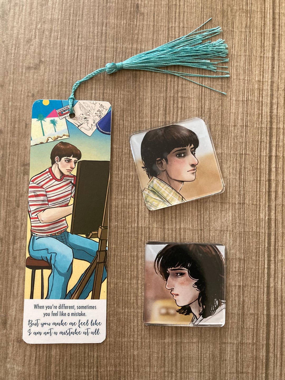 Bookmark and Fridge Magnet Will Byers, Stranger Things, Byler, Fan Art ...