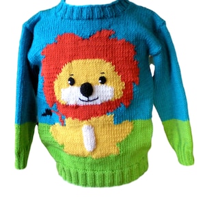 3 Different Knitting Pattern, Jumper, Sweater, Wild Animals - Monkey ...