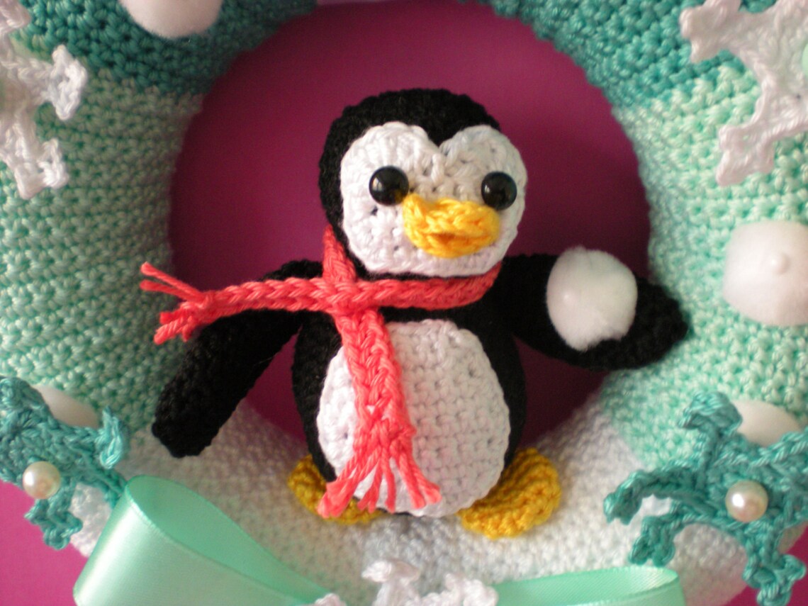 Winter Crochet Pattern Wreath Pattern Crochet Winter | Etsy UK